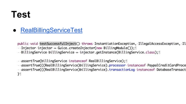 Implement Dependency Injection in Java | PPT