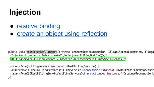 Implement Dependency Injection in Java | PPT