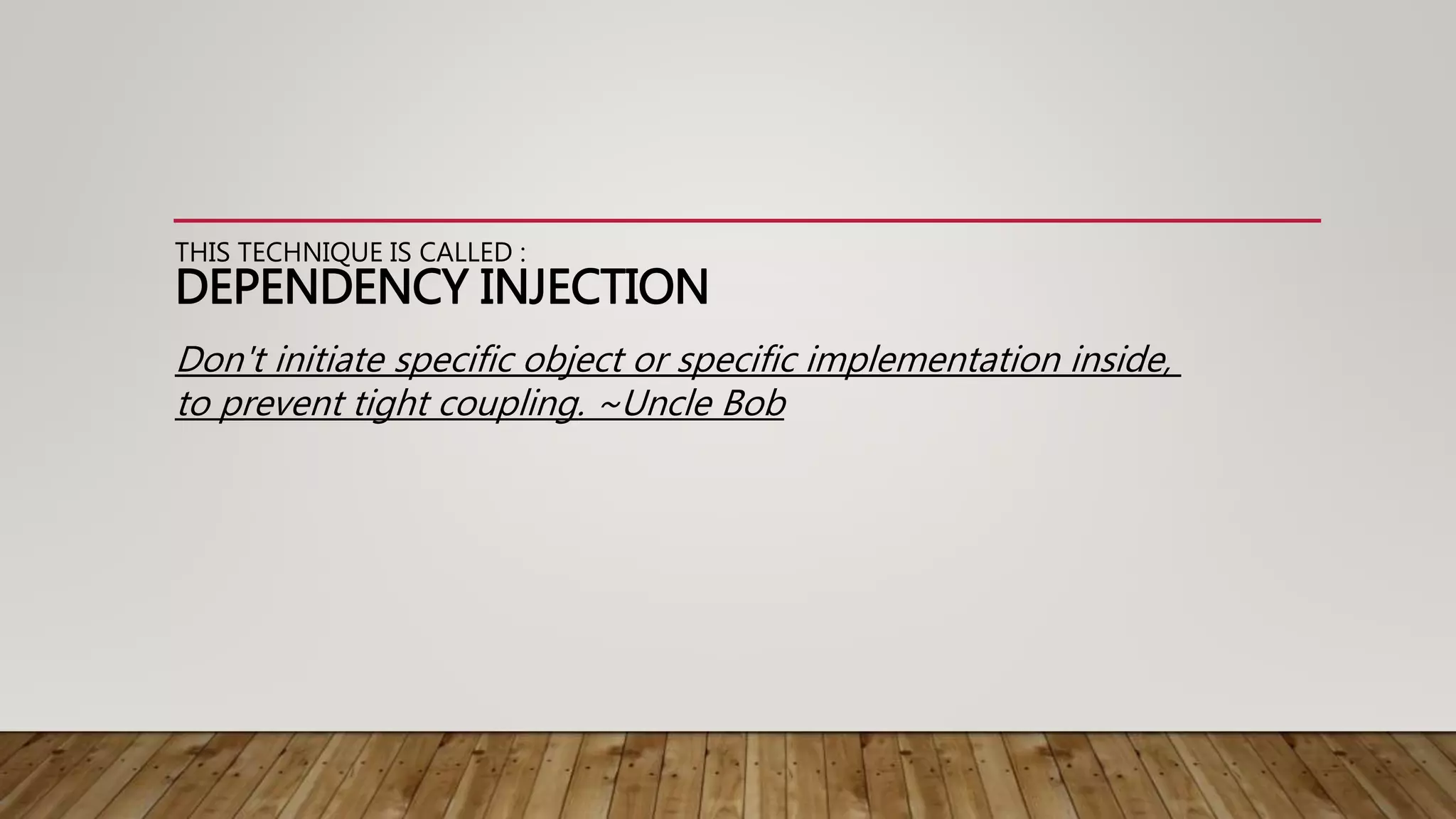 Dependency Injection Pattern | PPT