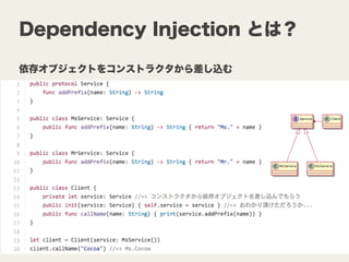 Dependency Injection in Swift2 | PPT