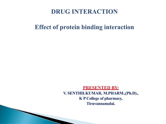 Drug interaction | PPT