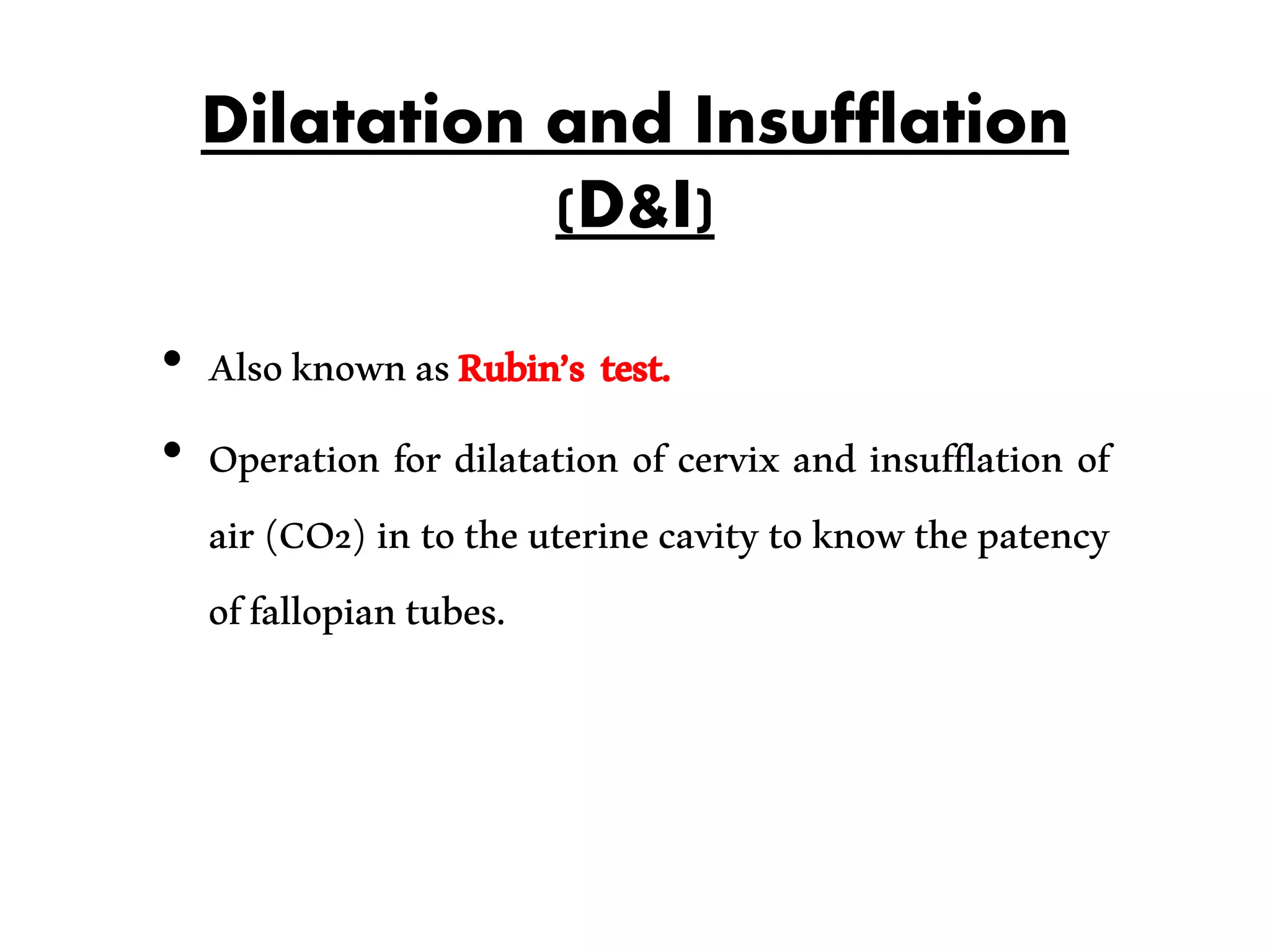Dilatation and Insufflation | PPTX