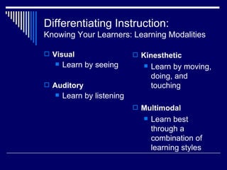 Di differentiated instruction | PPT