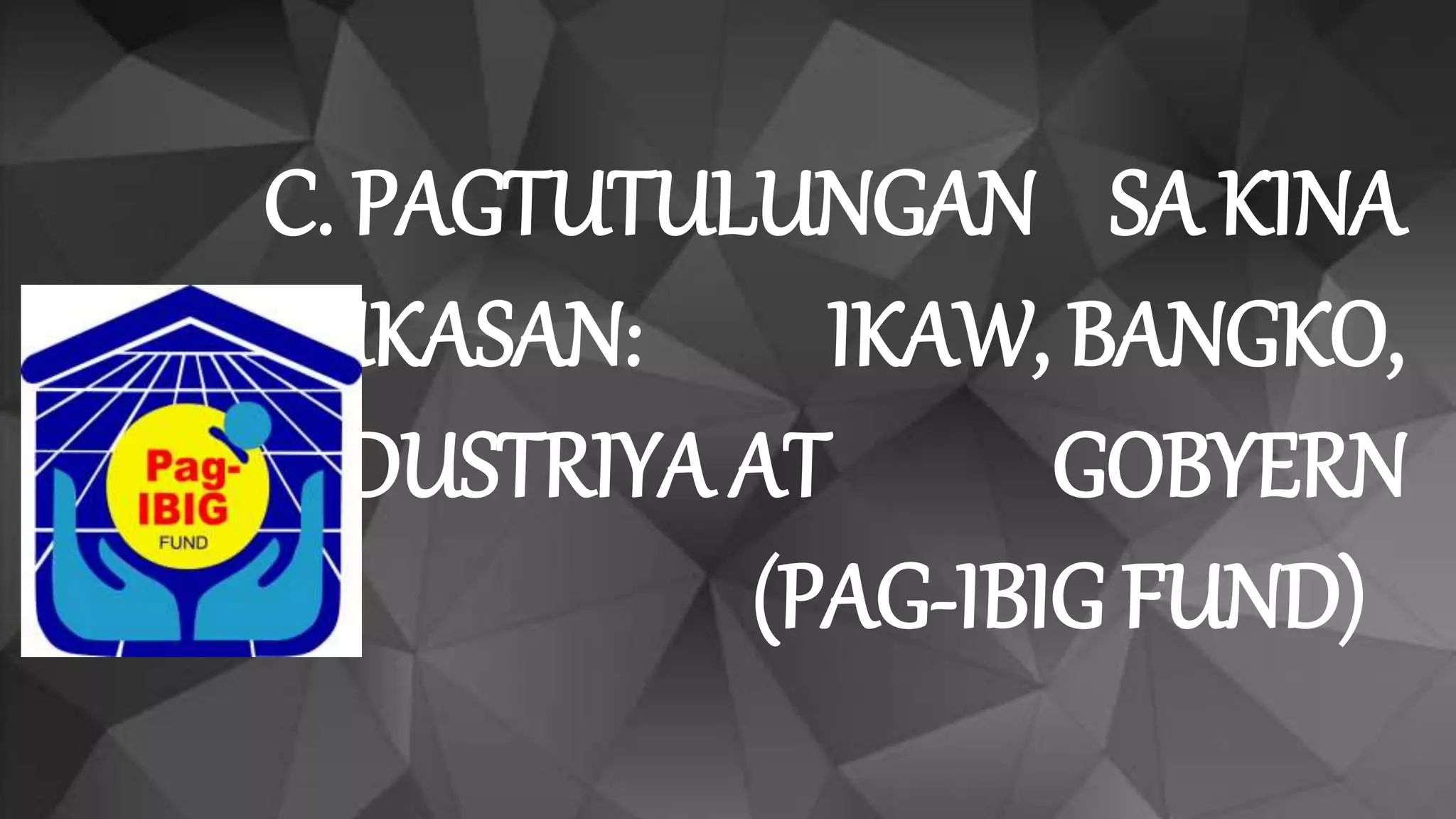 B. Institusyong Di Bangko | PPTX