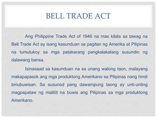 Di Patas na Kasunduang Pilipinas - Amerika | PPTX