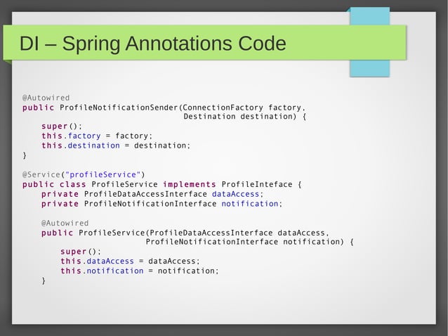 Dependency Injection in Spring in 10min | PPT