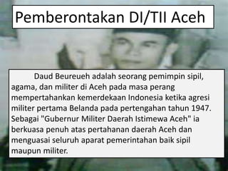 DI/TII di Aceh | PPTX