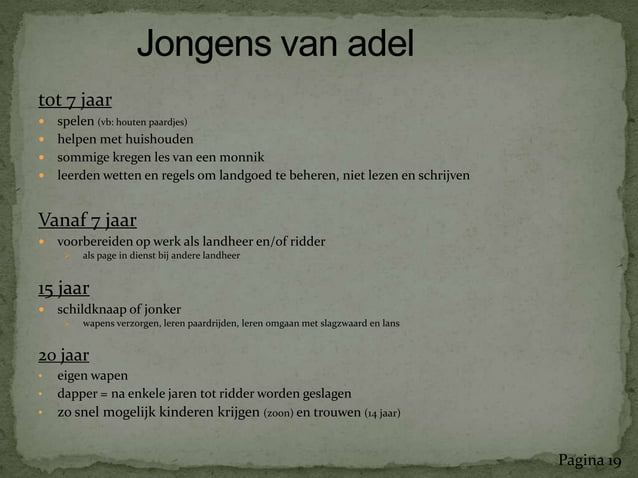 Middeleeuwen 3 | PPT