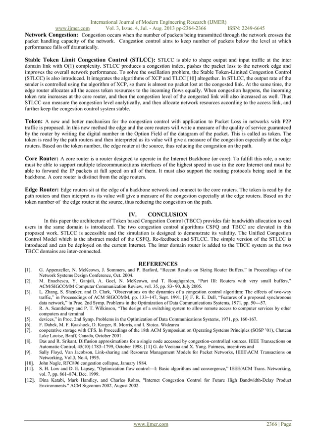 Token Based Packet Loss Control Mechanism for Networks | PDF