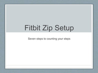 Fitbit instructions | PPTX | Smartphones | Consumer Electronics