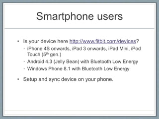 Fitbit instructions | PPTX
