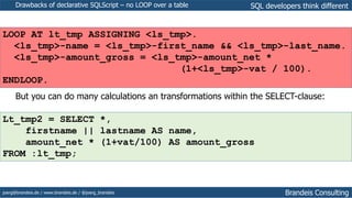 SQL developer think different | PPT