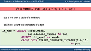 SQL developer think different | PPT