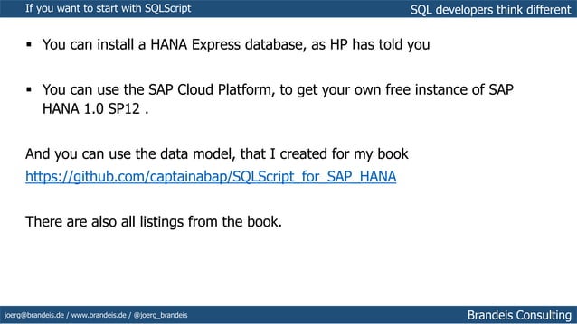 SQL developer think different | PDF