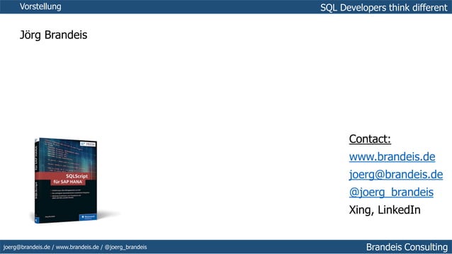 SQL developer think different | PDF