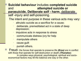 Suicide | PPT | Mental Health | Diseases and Conditions