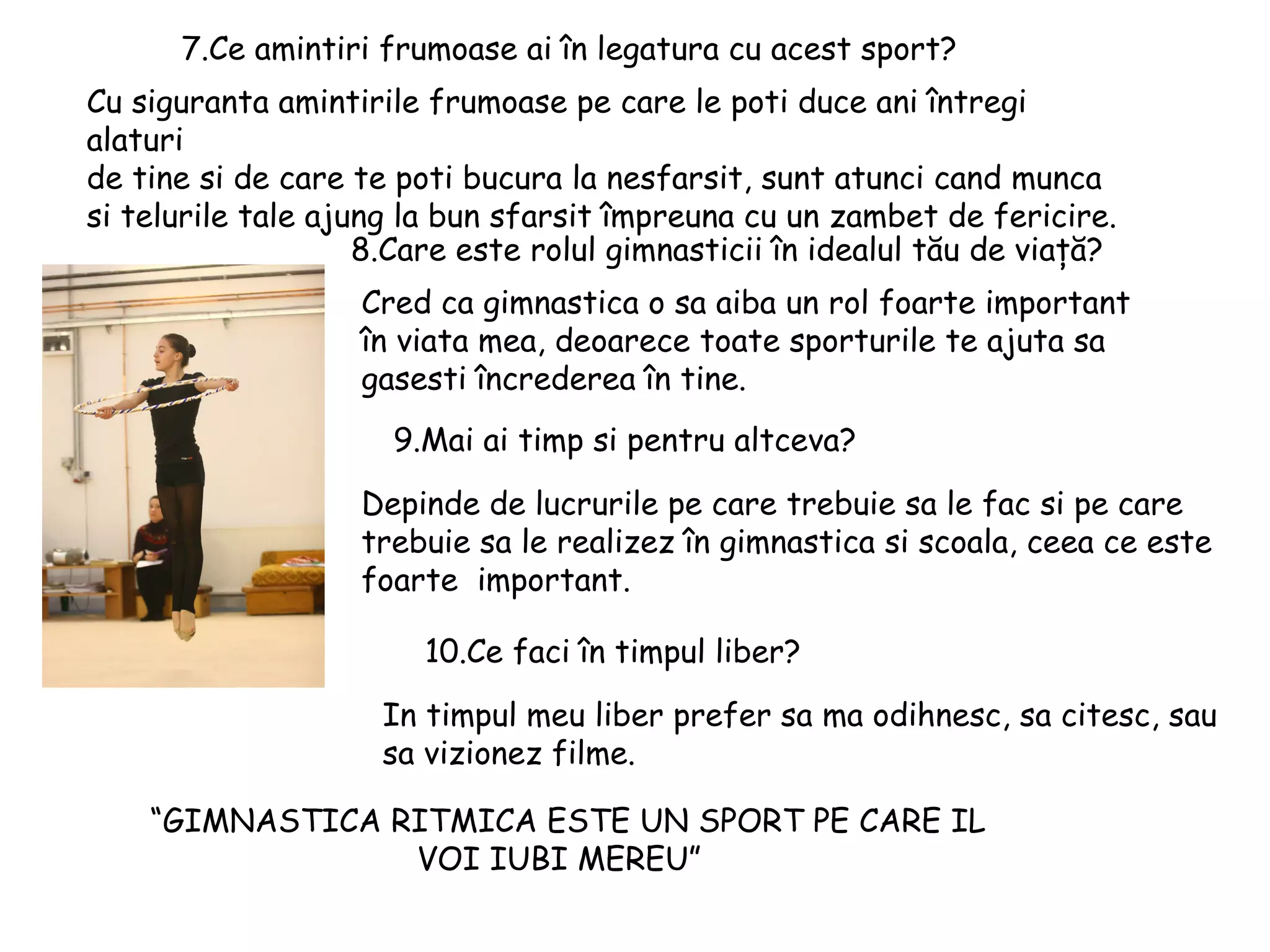 Gimnastica ritmica - Diana Neag | PPT