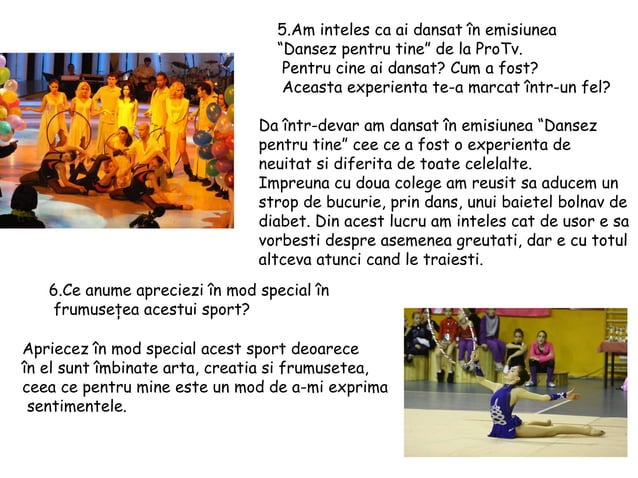 Gimnastica ritmica - Diana Neag | PPT