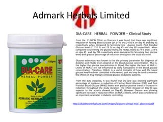 Dia care herbal powder | PPT