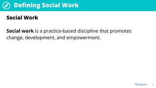 DISCIPLINES AND IDEAS IN THE APPLIED SOCIAL SCIENCES- SOCIAL WORK | PPTX