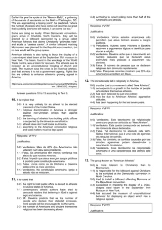 INGLÊS - CADERNO DE PROVAS | PDF