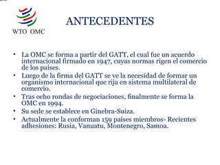Introducción a la OMC | PPT
