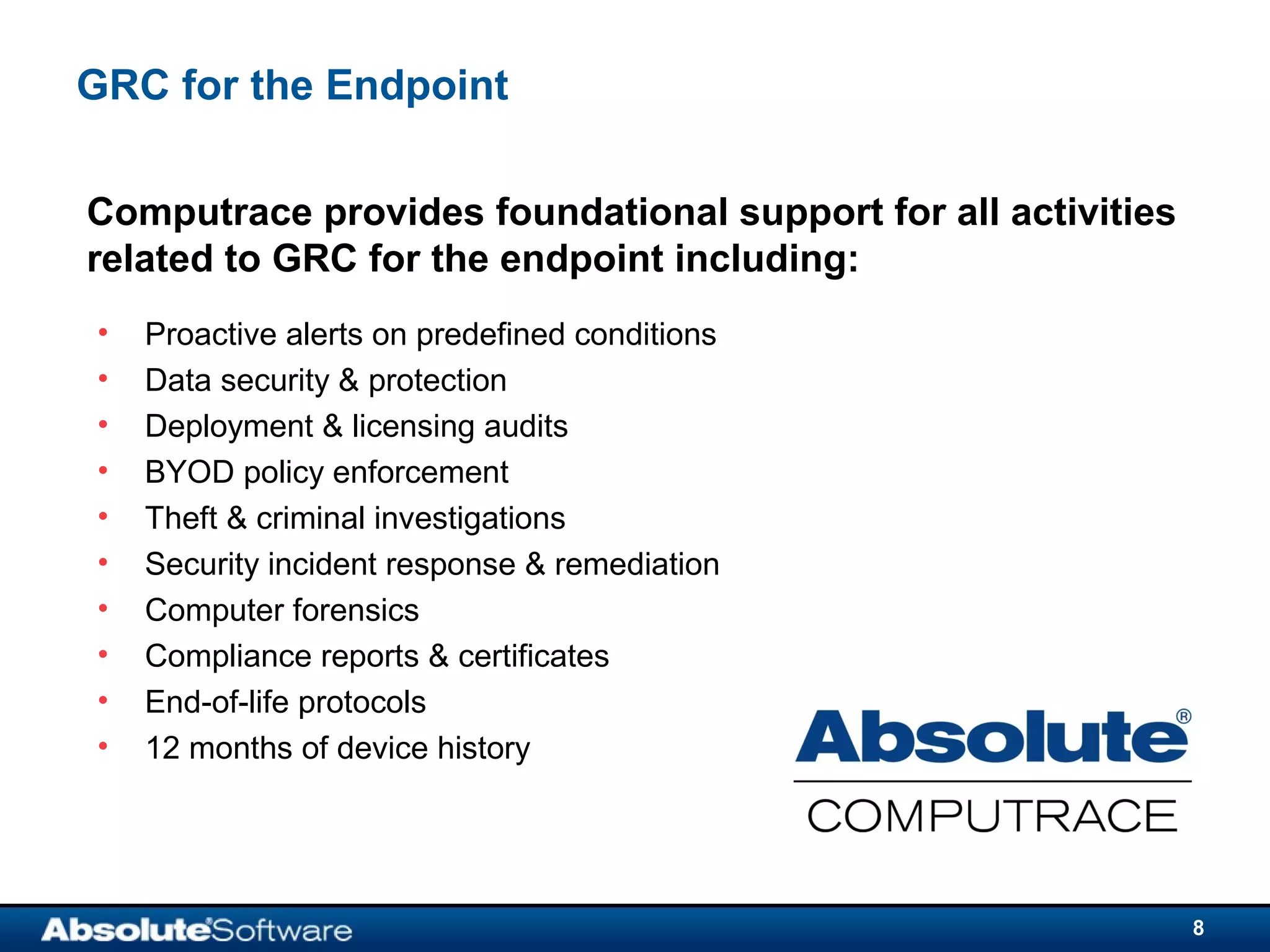 Computrace grc | PPT