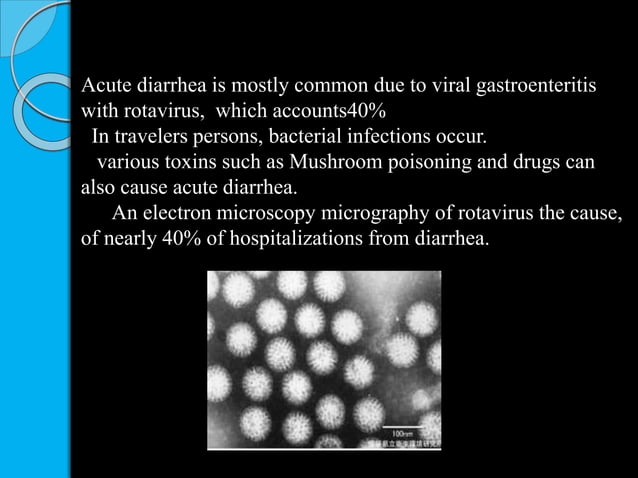 Acute Diarrhoeal Disease ppt | PPTX