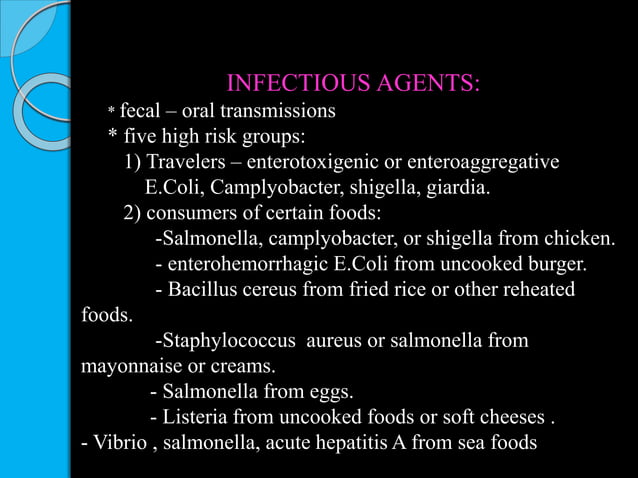 Acute Diarrhoeal Disease ppt | PPTX
