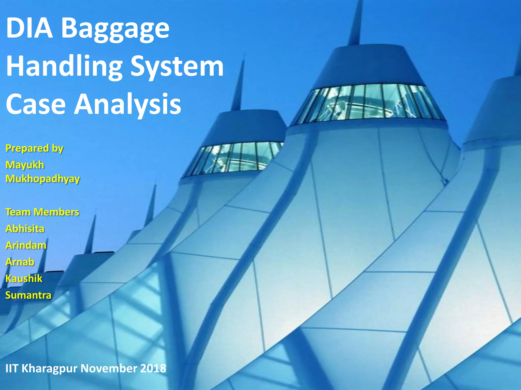 BAE DIA Baggage Automation System - HBR Case Analyis | PDF