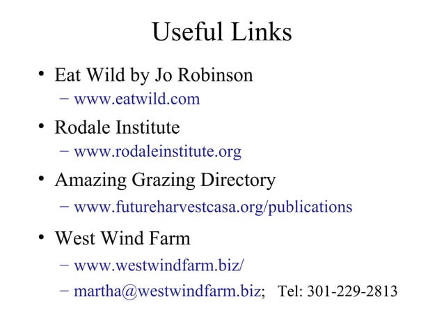 West Wind Farm-GrassFedBeef PowerPoint | PPT