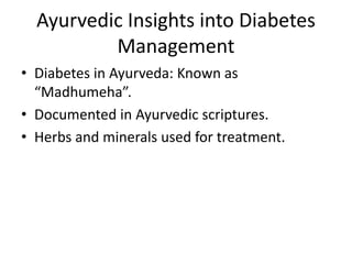 Diabecon: Ayurvedic Support for Diabetes Management | PPTX