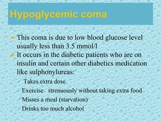 Diabete coma | PPTX