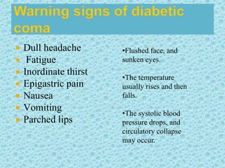 Diabete coma | PPTX