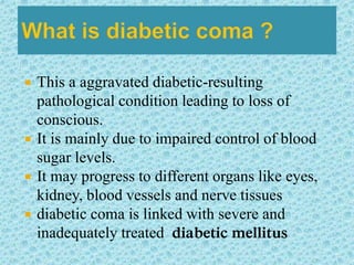 Diabete coma | PPTX