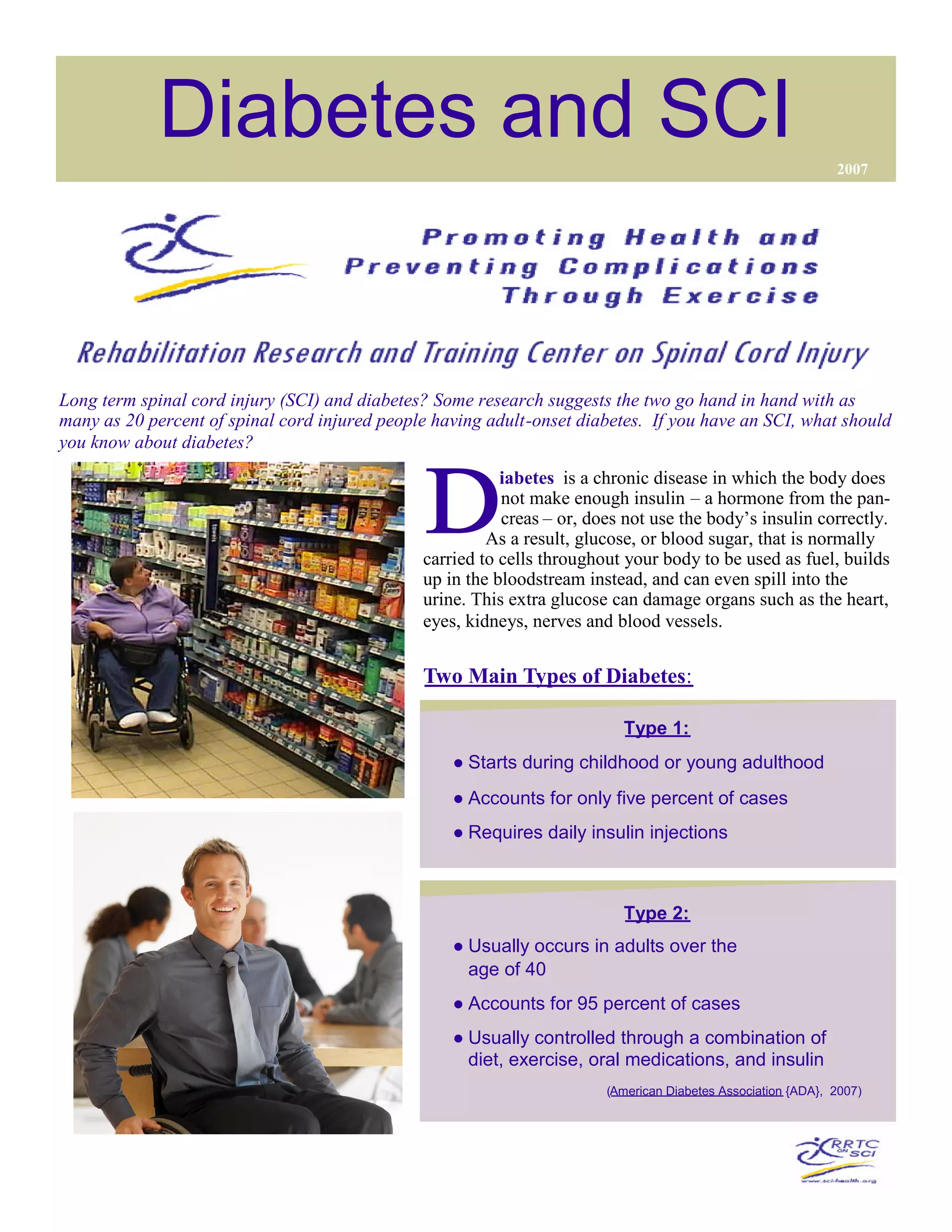 Diabetes - Long Term Spinal Cord Injury | PDF | Diabetes | Diseases and ...