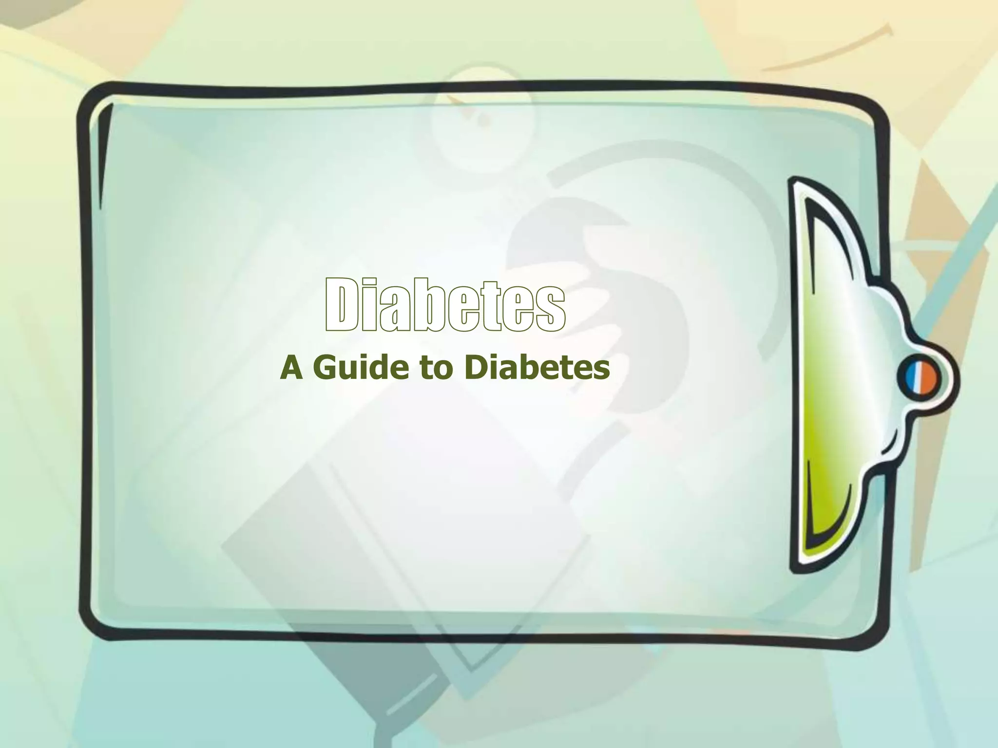 An introduction to diabetes | PPTX