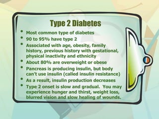 An introduction to diabetes | PPTX