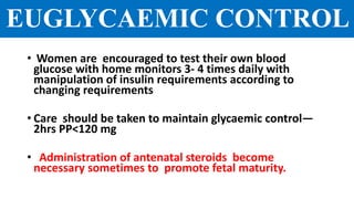 Diabetes Mellitus & Gestational D iabetes in Pregnancy | PPTX