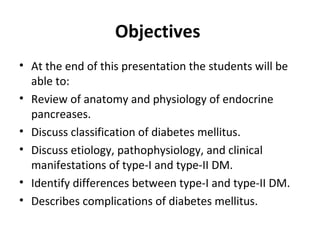 Diabetes mellitus | PPT