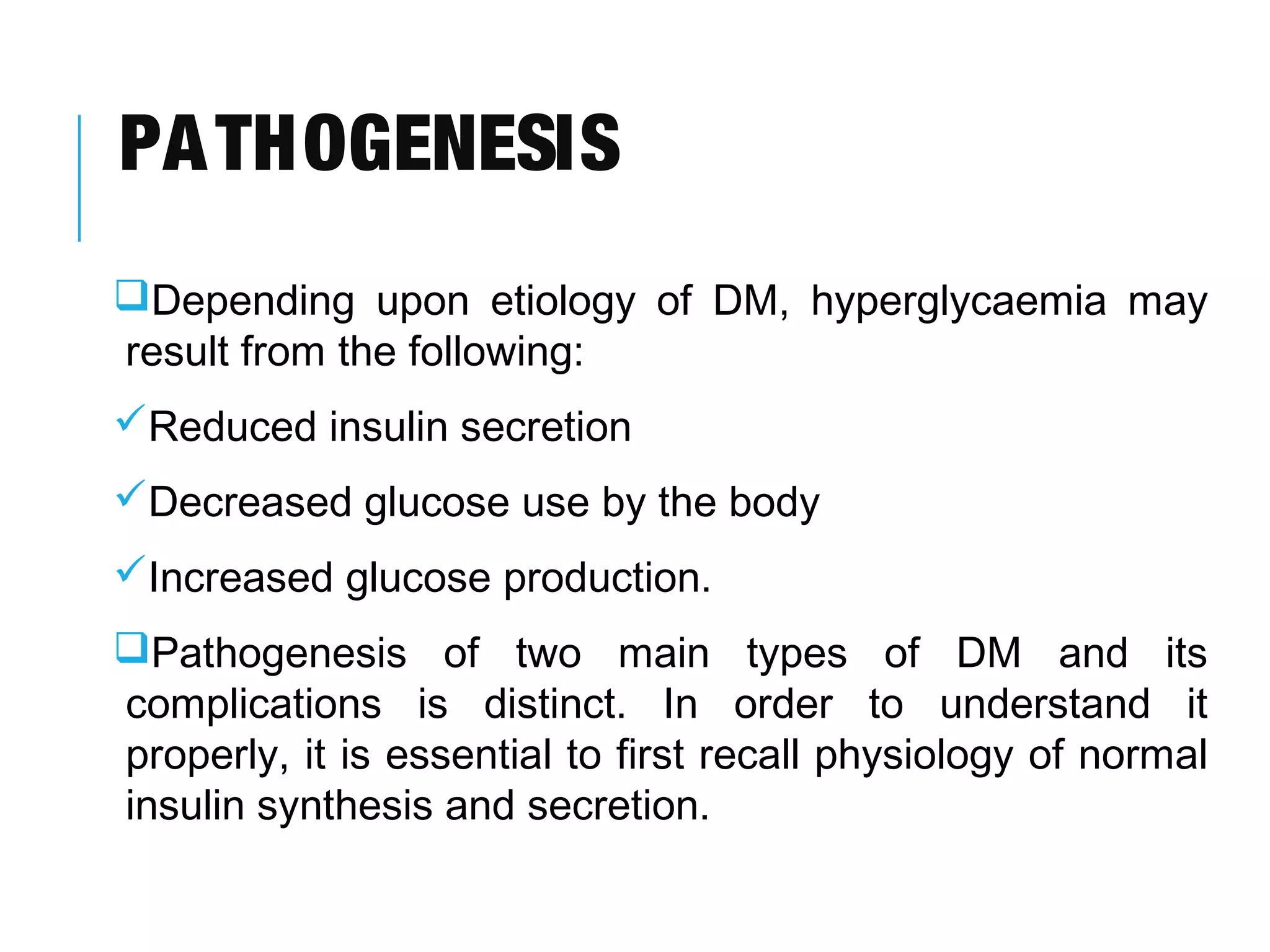 Pathophysiology of Diabetes | PPT