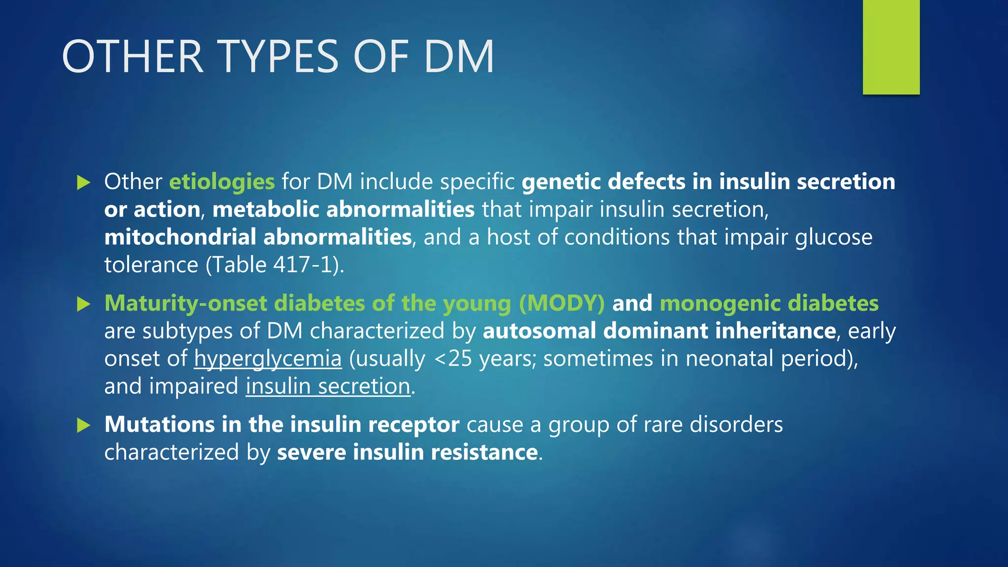 Pathophysiology of Diabetes Mellitus (Harrison’s Principles of Internal ...