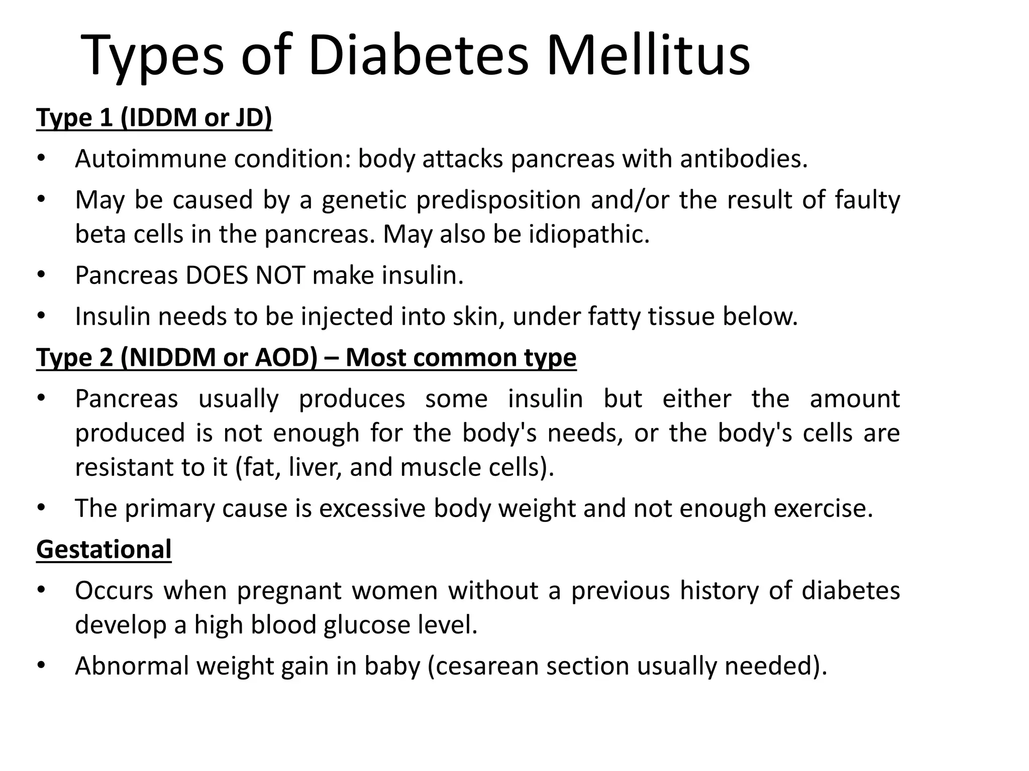 Diabetes mellitus-overview | PPT