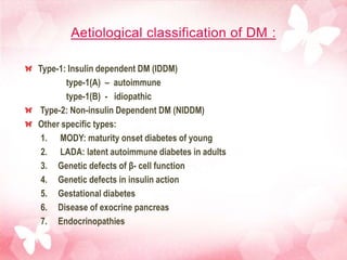 DIABETES MELLITUS A CASE STUDY PHARMACOTHERAPUETICS | PPT