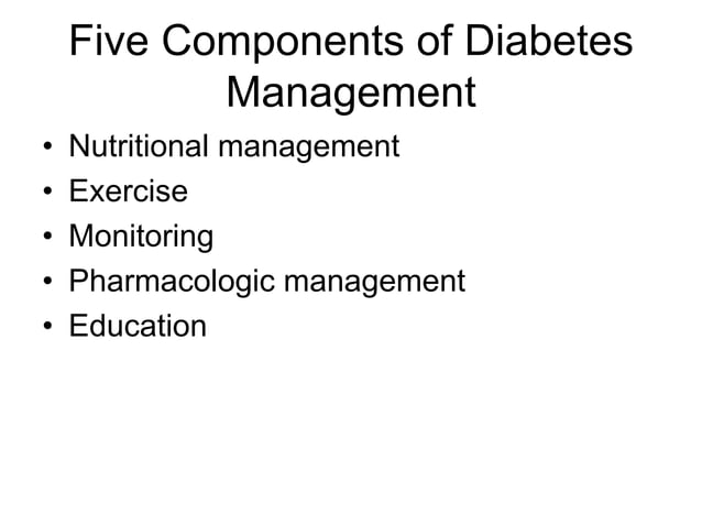 diabetes. Management ppt can use for nursing | PPT
