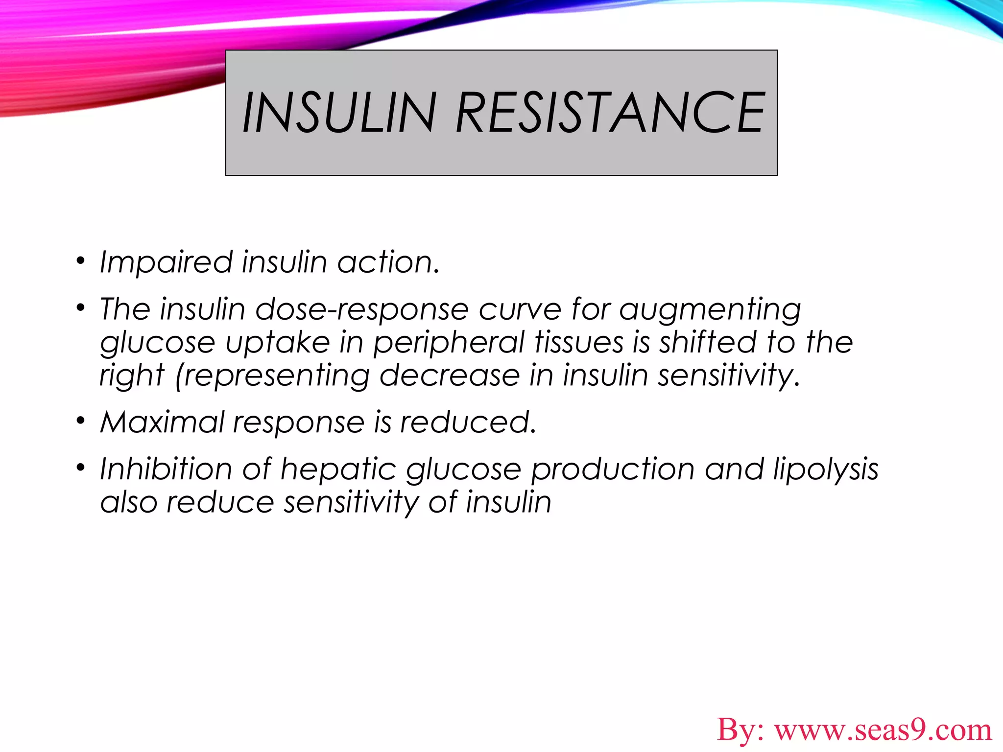 Insulin Resistance A Challenge In Diabetes Management | PPT