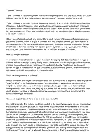 Learn to Control Your Diabetes Effectively | PDF