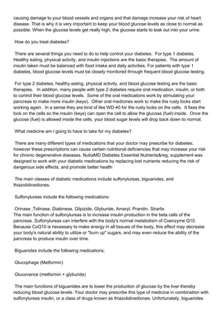 Learn to Control Your Diabetes Effectively | PDF