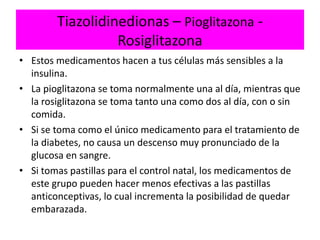 Diabetes Medicamentos Pptx