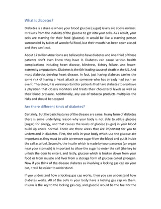 Diabetes 101 guide | PDF